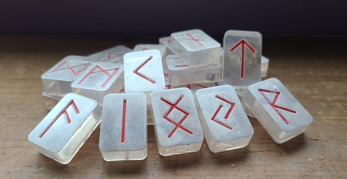 Crafted Norse Blood Runes: Unique Set in Customizable Colors | Free ...